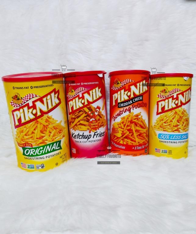 Piknik Original/50% less salt/ketchup fries/Cheddar Cheese, Food ...