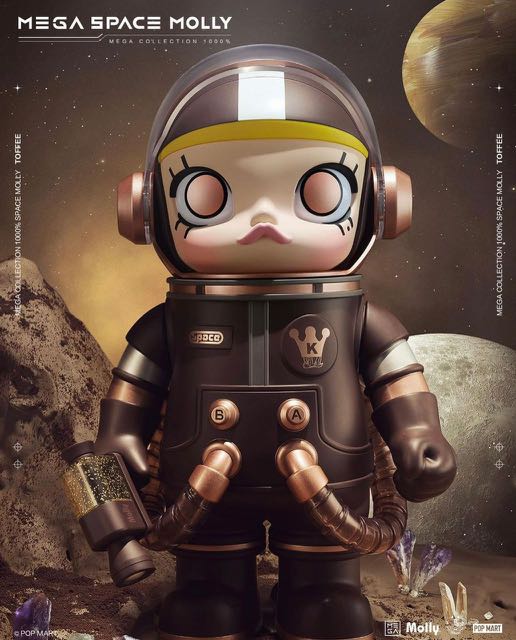 Popmart Mega Space Molly 1000% Toffee, Hobbies & Toys, Toys & Games on ...