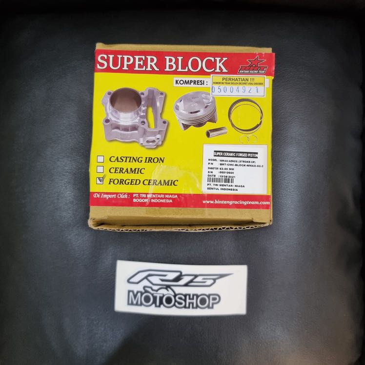 R15 v3/ Y16/Aerox/nmax/mt15 block BRT 63mm with piston., Motorcycles ...