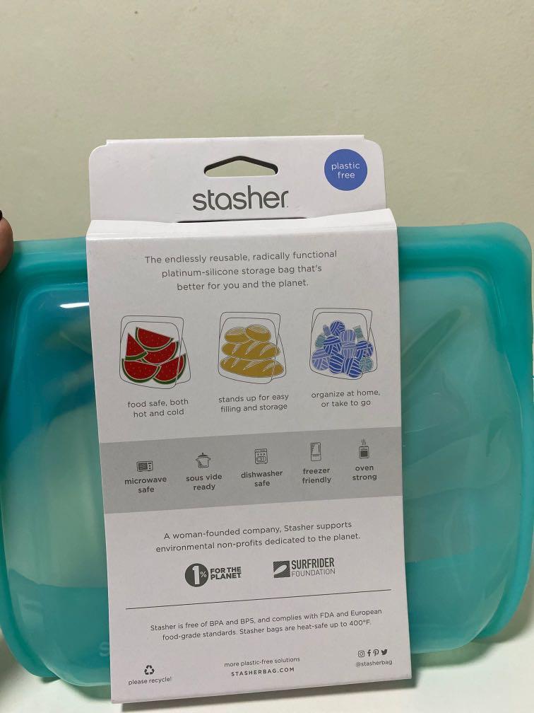 Stasher - Stand up Mega Aqua, Furniture & Home Living, Kitchenware & Tableware, Food ...