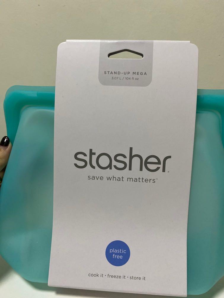 Stasher - Stand up Mega Aqua, Furniture & Home Living, Kitchenware & Tableware, Food ...