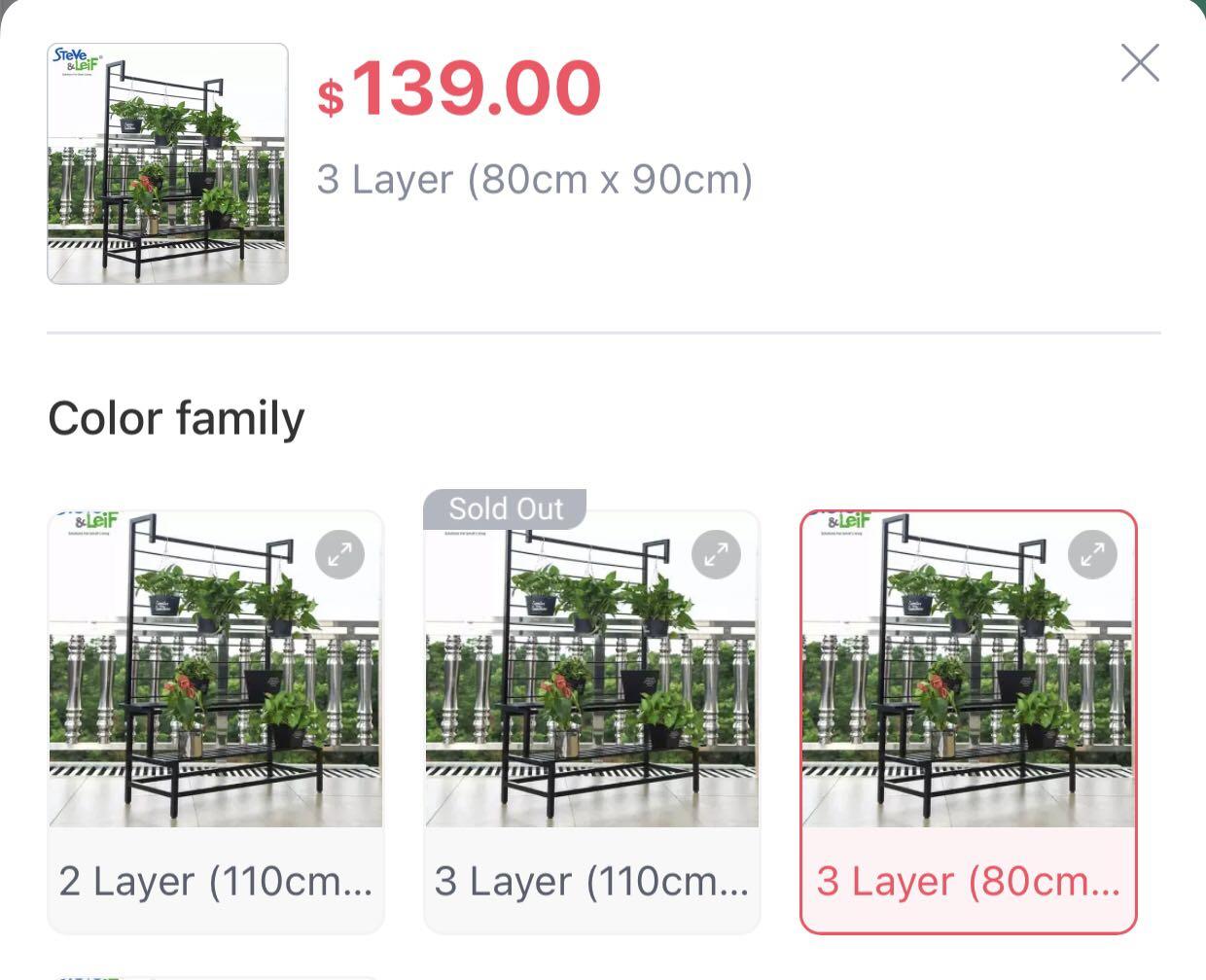 Steve & Leif Gardening Plant Rack with wheels (For Flower pot displays ...