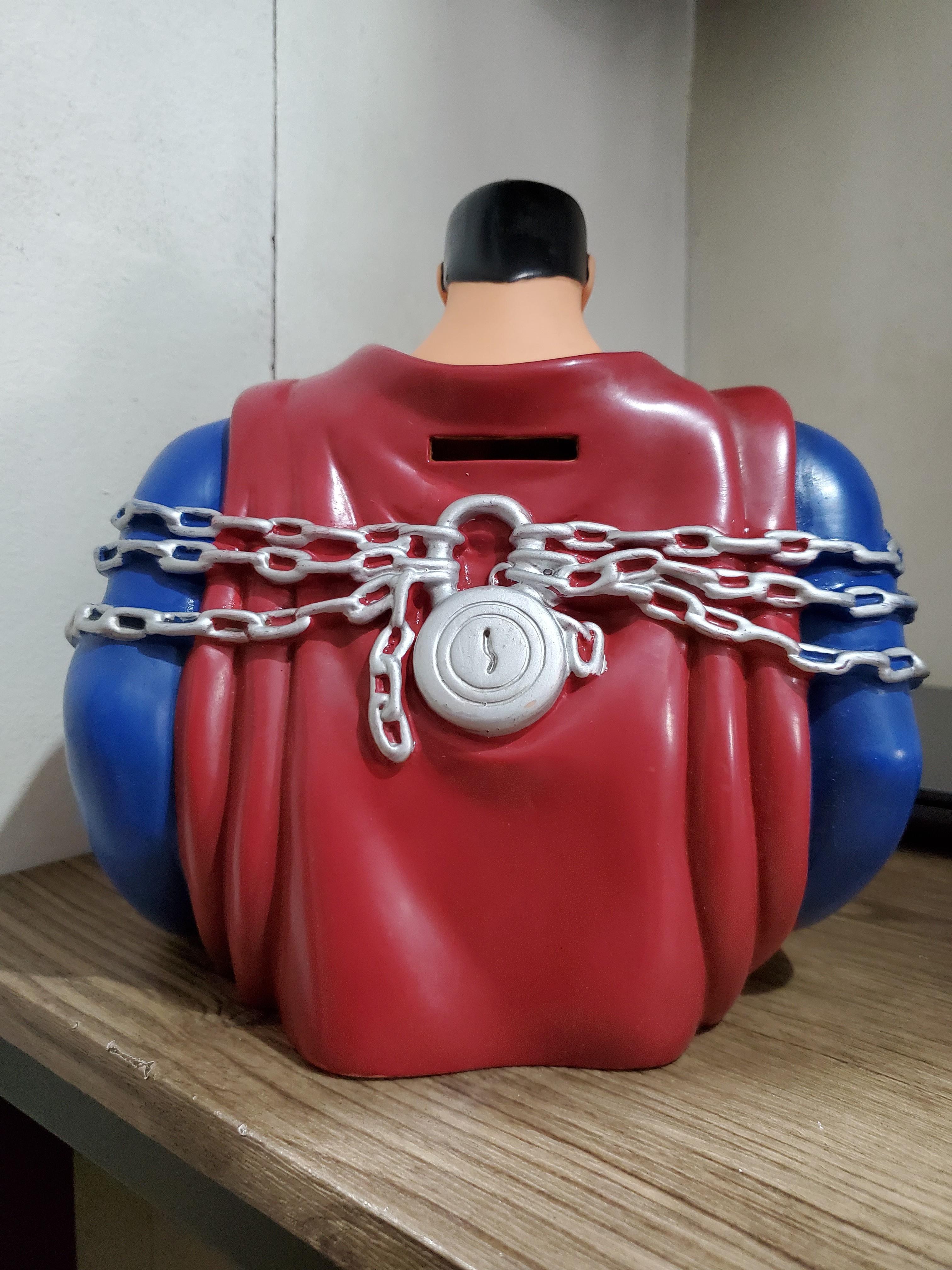 Vintage DC Comics Warner Bros Store Superman Coin Bank 1997 Superman ...