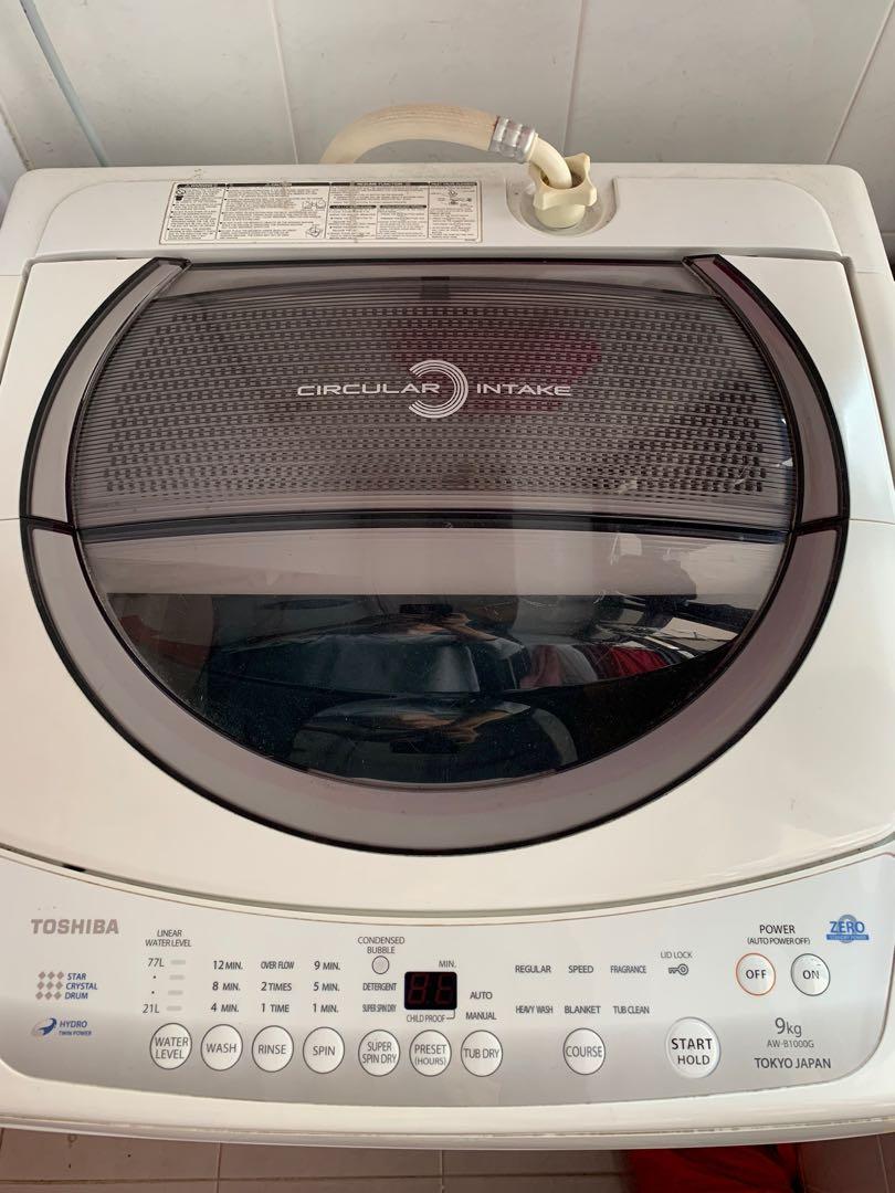 Toshiba 9KG Washing Machine (Made in Japan), TV & Home Appliances ...