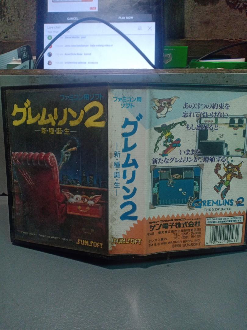 Vintage Family Computer Gremlins 2, Video Gaming, Video Games, Nintendo ...