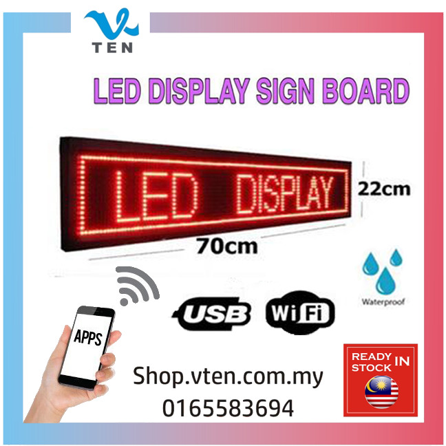 105cmx25cm Waterproof Display Screen Module LED Signboard LED显示屏, TV ...
