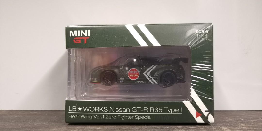 *SALES* 1/64 Mini GT LB Works Nissan GT-R R35 Type 1 Rear Wing Ver 1 Zero Fighter Special ...