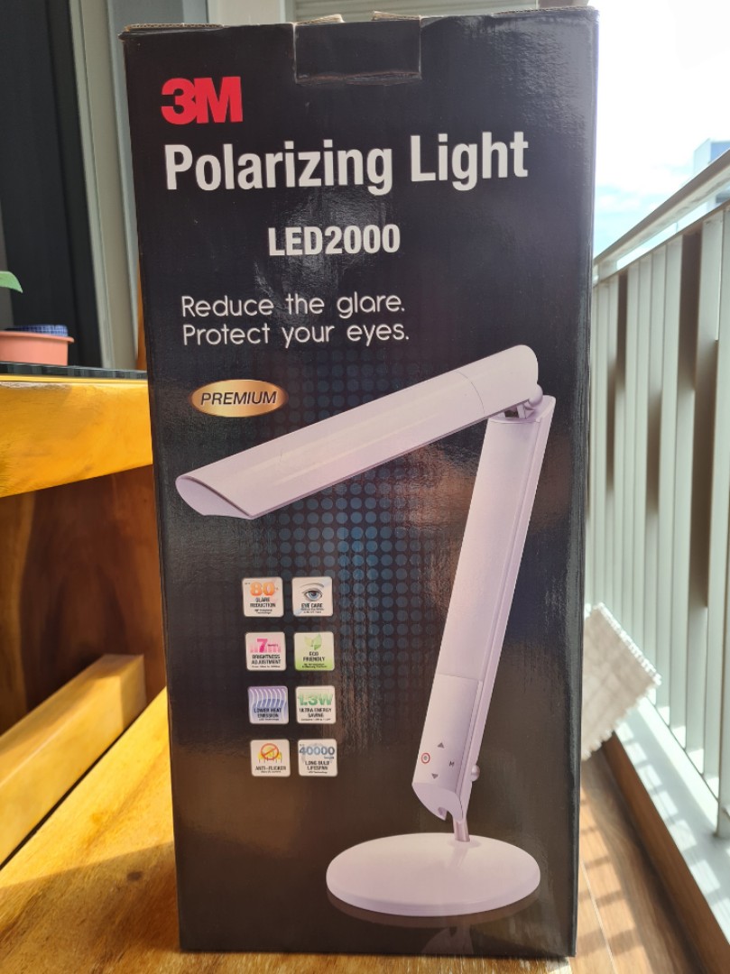 3M™ LED 2000 Polarizing Light, Black, Furniture & Home Living, Lighting & Fans, Lighting on ...