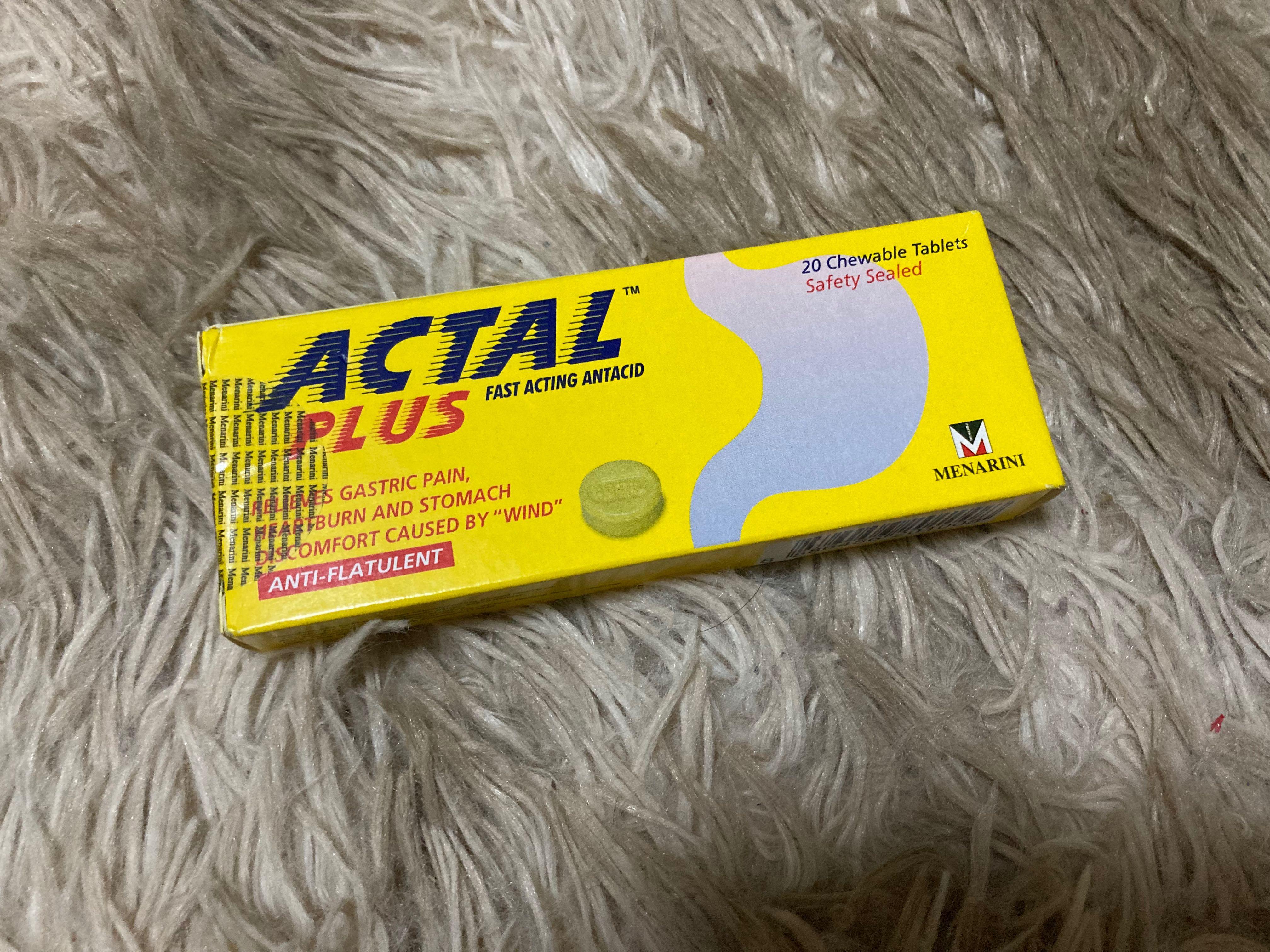 Actal Plus - Fast Acting Antacid Tablet 20s (Exp Jan 2024), Health ...