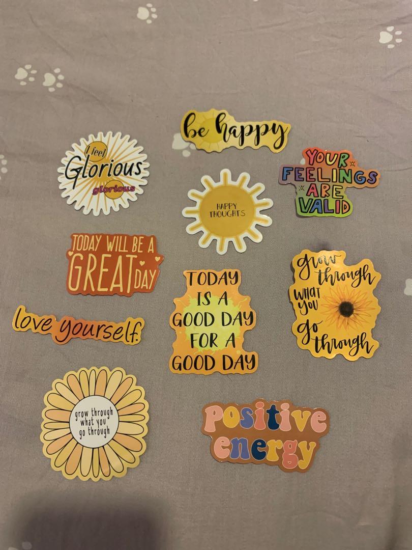 motivational stickers - quotes, Hobbies & Toys, Stationery & Craft ...