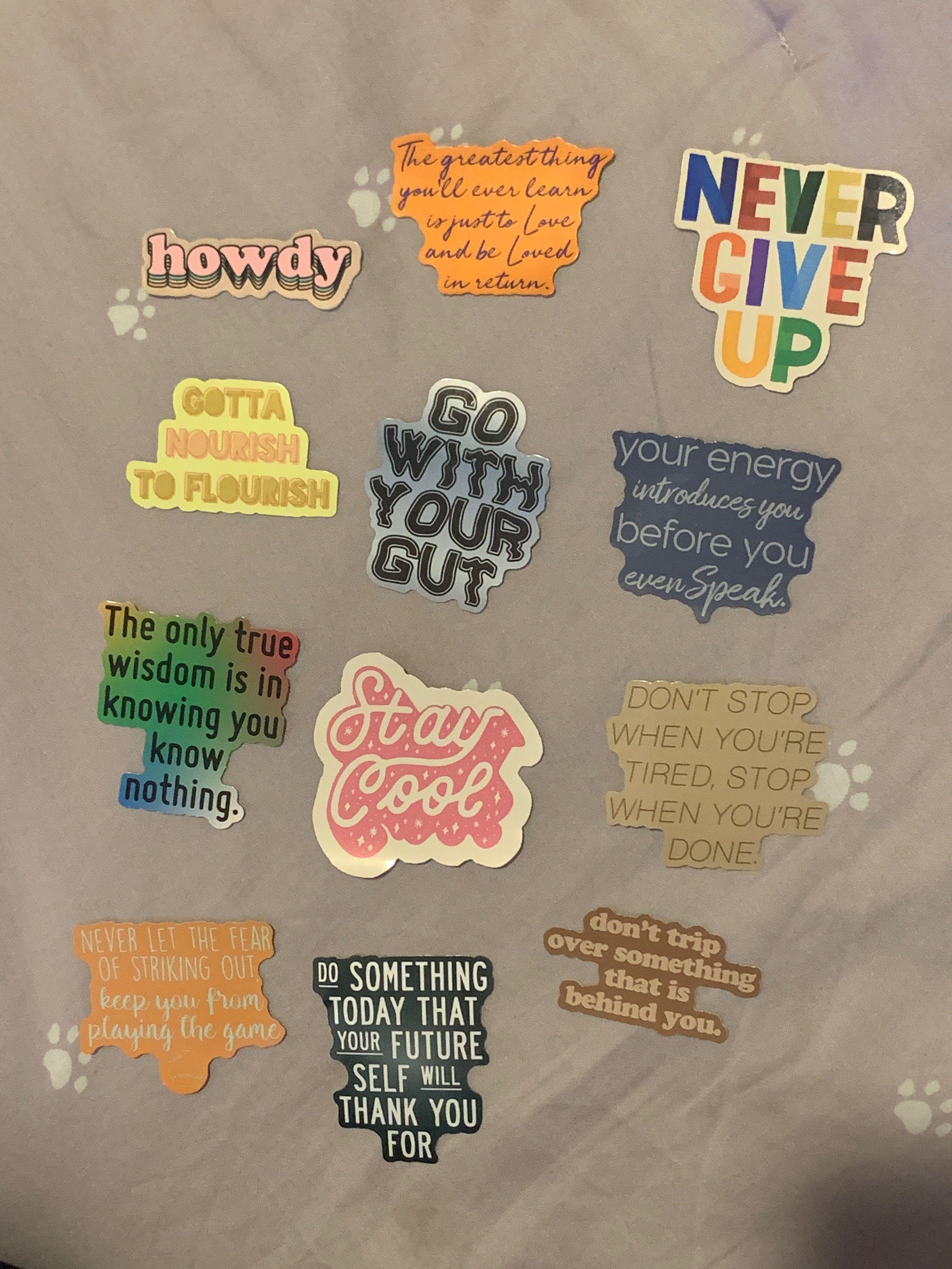 motivational stickers - quotes, Hobbies & Toys, Stationery & Craft ...