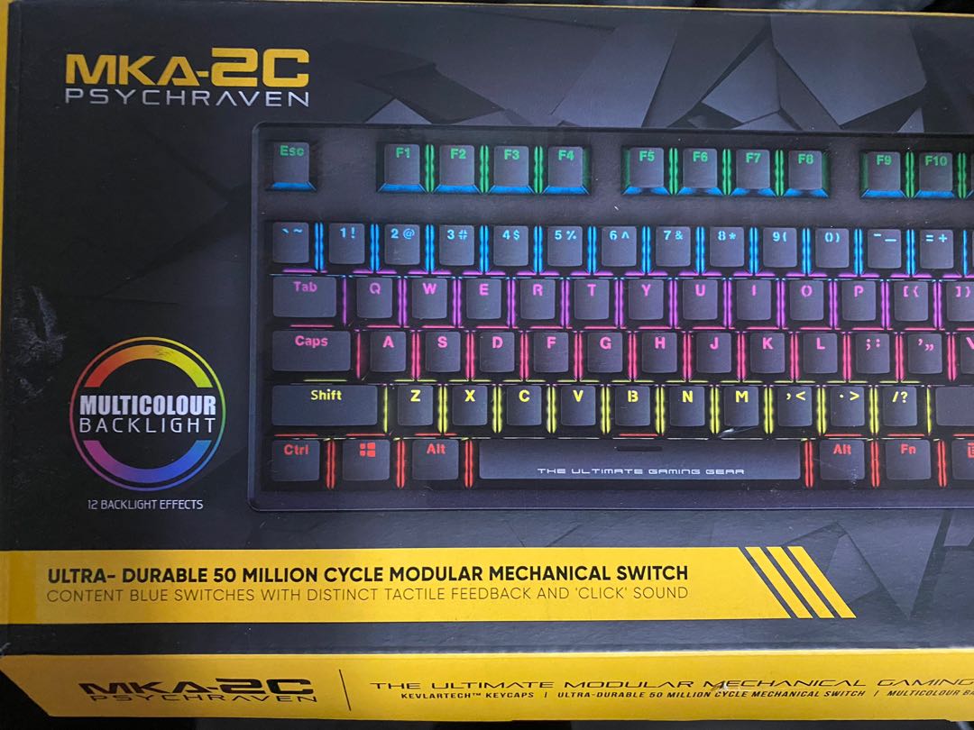 Armaggeddon MKA-2C PSYCHRAVEN Mechanical Keyboard, Computers & Tech ...
