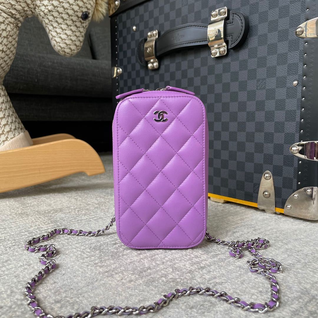 Chanel Vertical Tech Case, Luxury, Bags & Wallets on Carousell