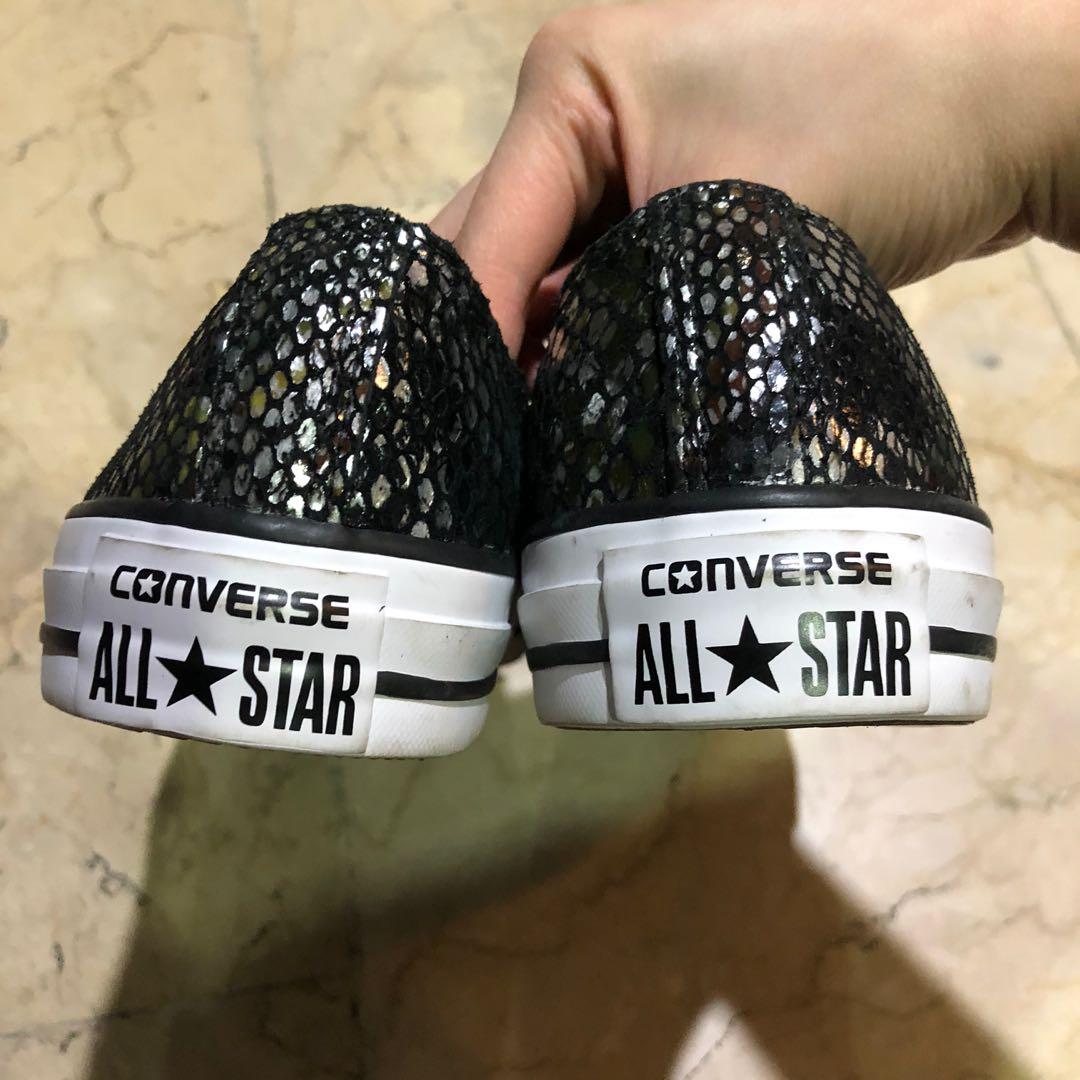 Converse Black Snake All Star, Women's Fashion, Footwear, Sneakers on ...