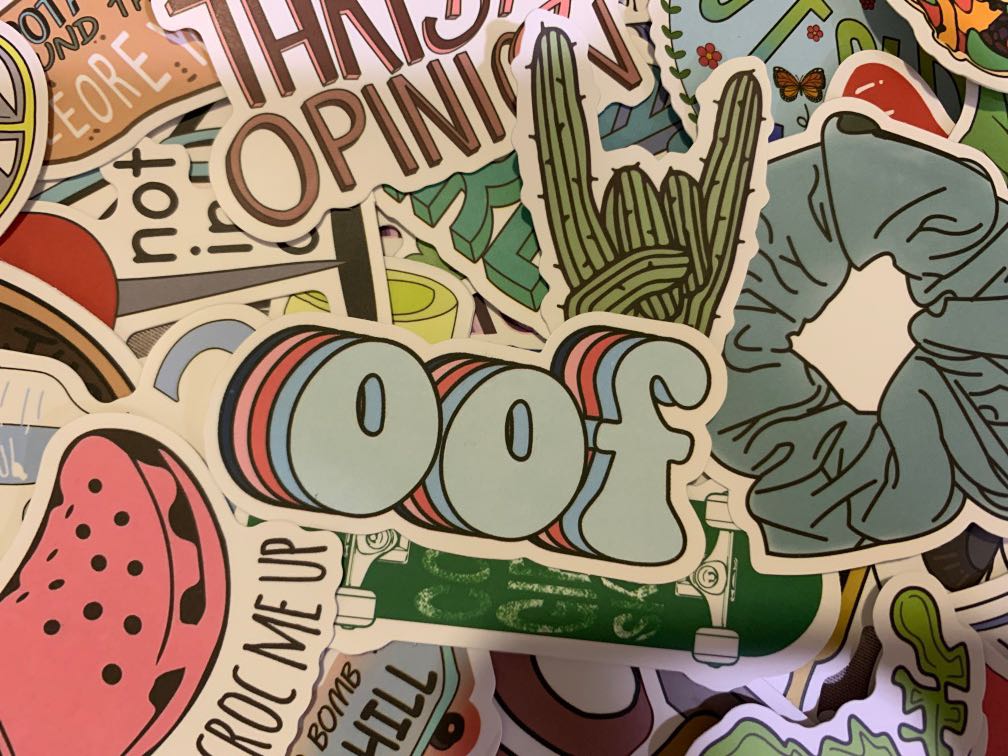 cool VSCO girl stickers, Hobbies & Toys, Stationery & Craft, Stationery ...