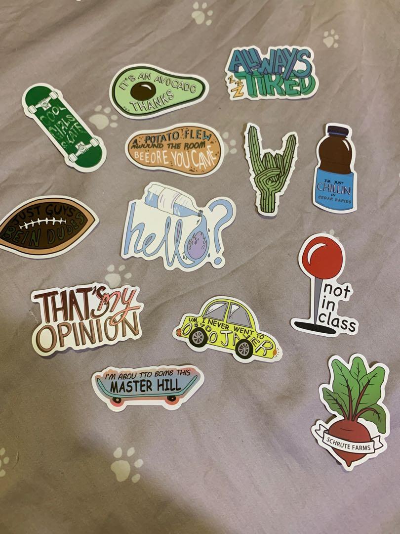 cool VSCO girl stickers, Hobbies & Toys, Stationery & Craft, Stationery ...