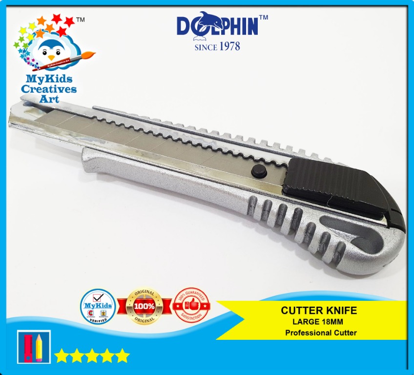 CUTTER KNIFE (PROFESSIONAL CUTTER, DOLPHIN), Hobbies & Toys, Stationery ...