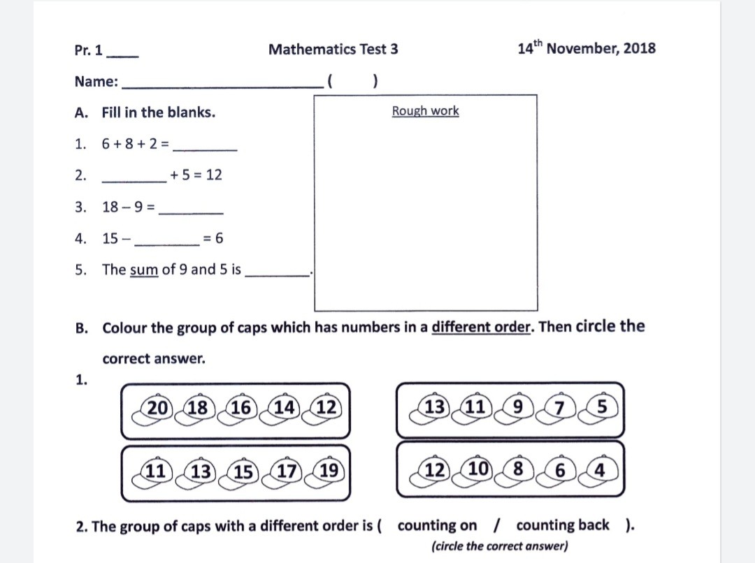 DGJS 女拔 Maths Exercises (Pr.1), 興趣及遊戲, 書本 & 文具, 教科書 - Carousell