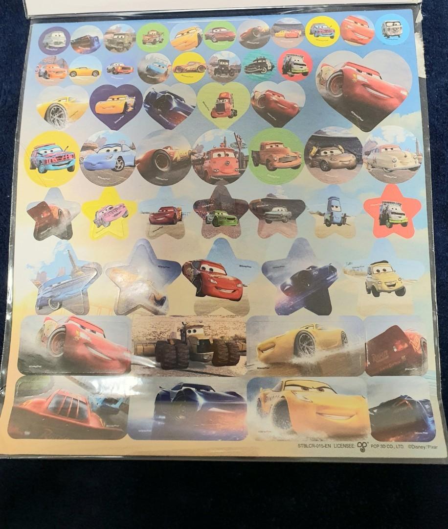 Disney Pixir "CARS" sticker album, Hobbies & Toys, Stationery & Craft ...