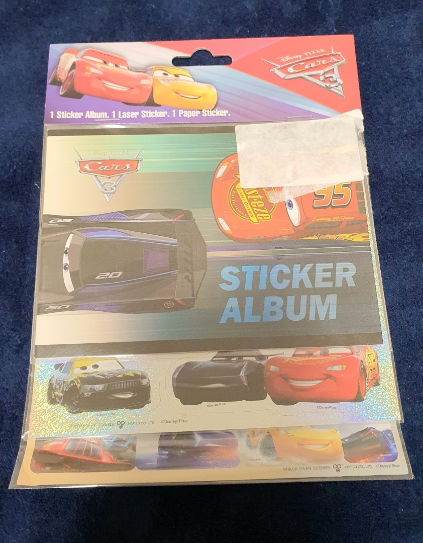 Disney Pixir "CARS" sticker album, Hobbies & Toys, Stationery & Craft ...