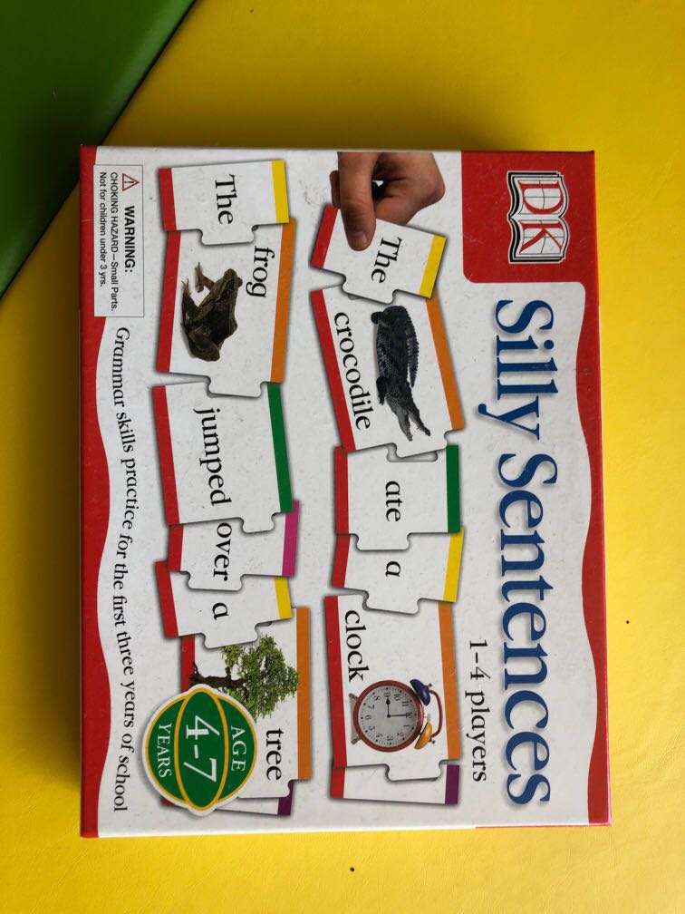English Silly Sentences Game, 興趣及遊戲, 玩具 & 遊戲類 - Carousell