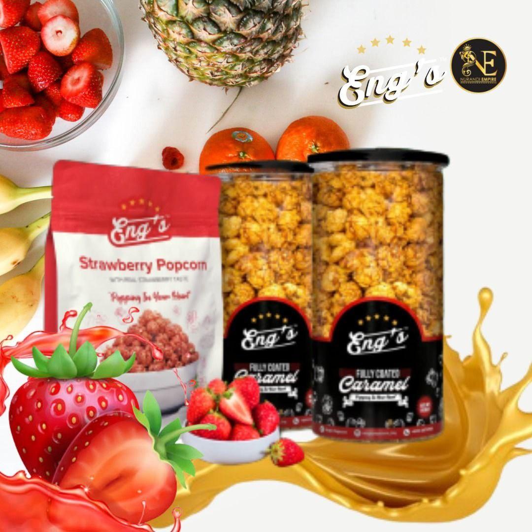 Eng's caramel/strawberry popcorn, Food & Drinks, Packaged & Instant ...