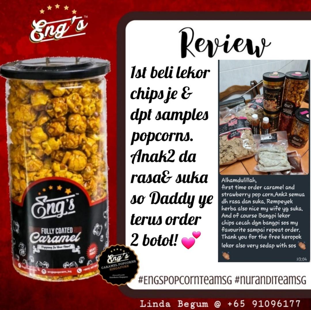 Eng's caramel/strawberry popcorn, Food & Drinks, Packaged & Instant ...