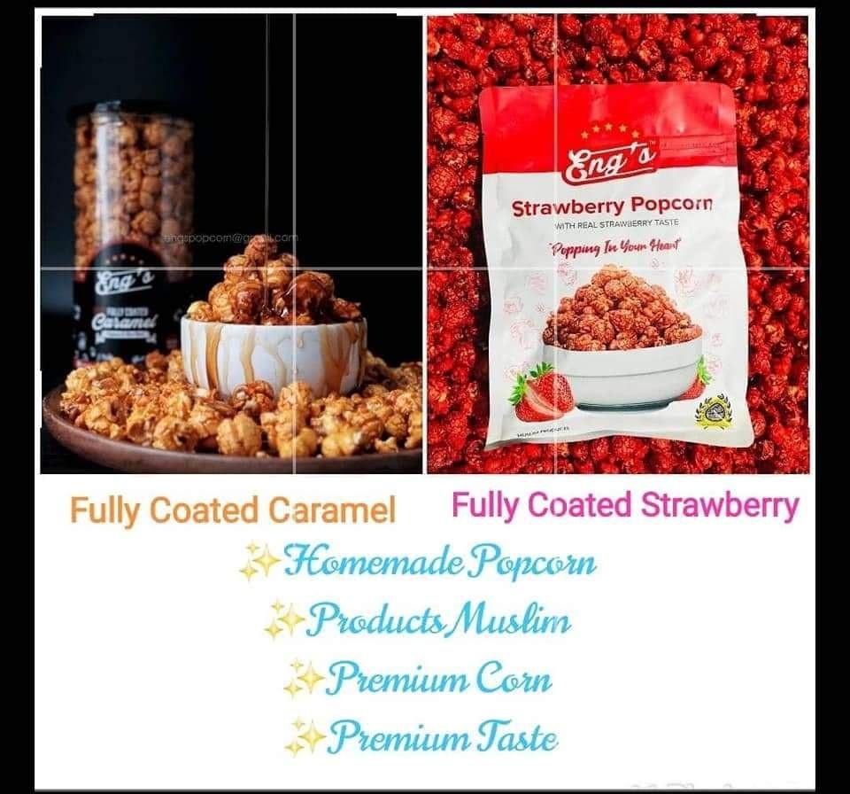 Eng's caramel/strawberry popcorn, Food & Drinks, Packaged & Instant ...