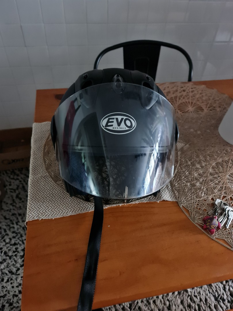 Evolution helmet, Motorcycles, Motorcycle Apparel on Carousell