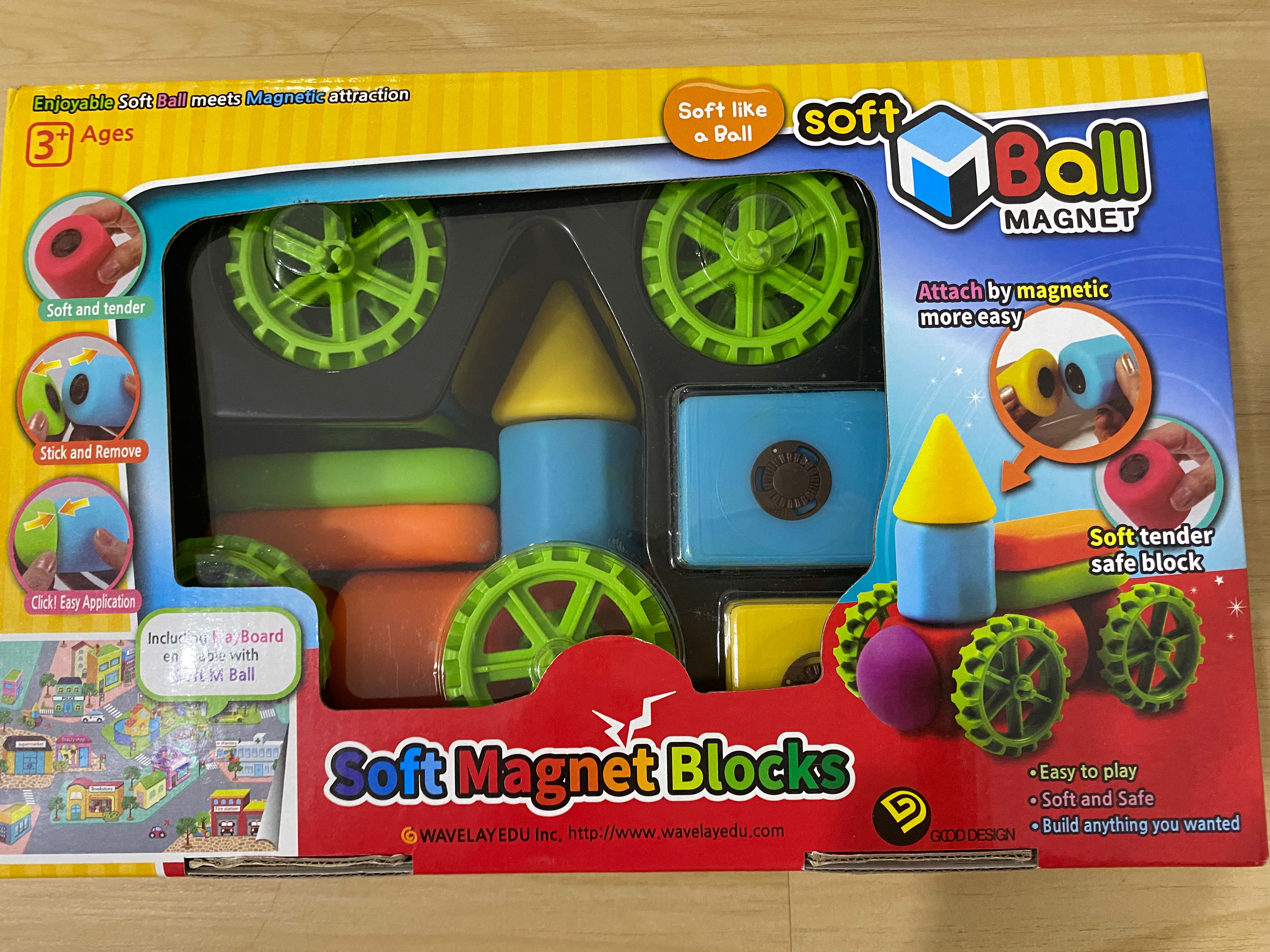 [Free Delivery] Magnetic Soft Blocks, Hobbies & Toys, Toys & Games on ...