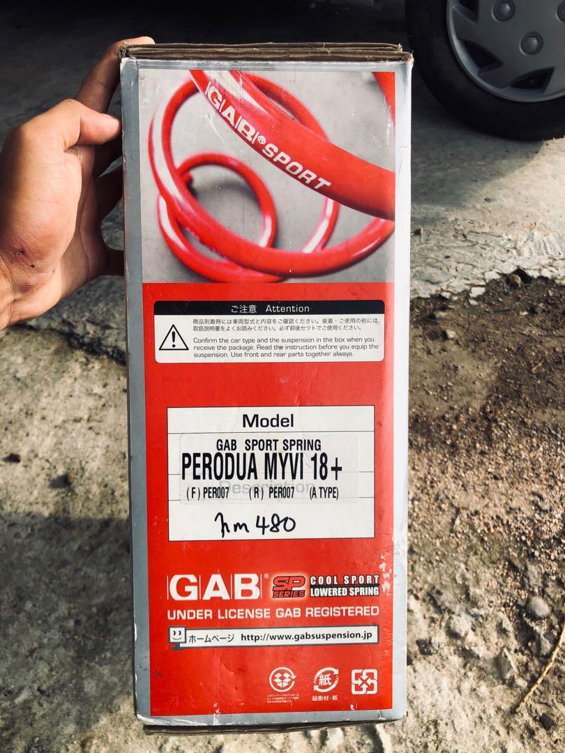 GAB SPRING SPORT (MYVI), Auto Accessories on Carousell