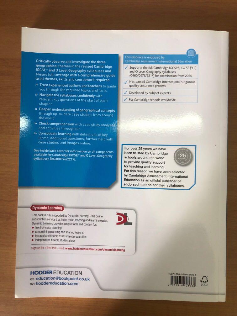 Geography Textbook O level Sec 3/4, IGCSE, Hobbies & Toys, Books ...