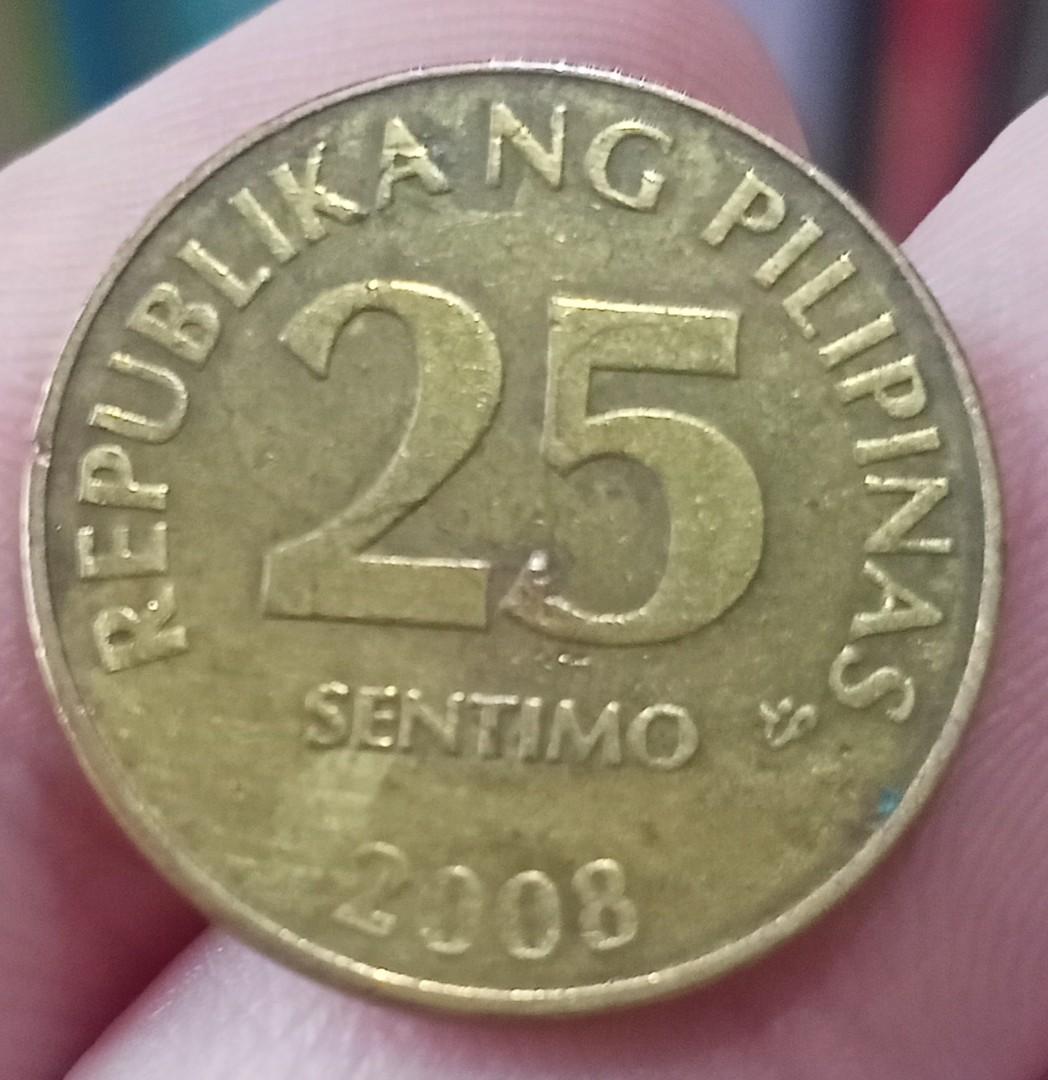 ️HARD TO FIND ️2008 25 centavo philippine coin, Hobbies & Toys ...