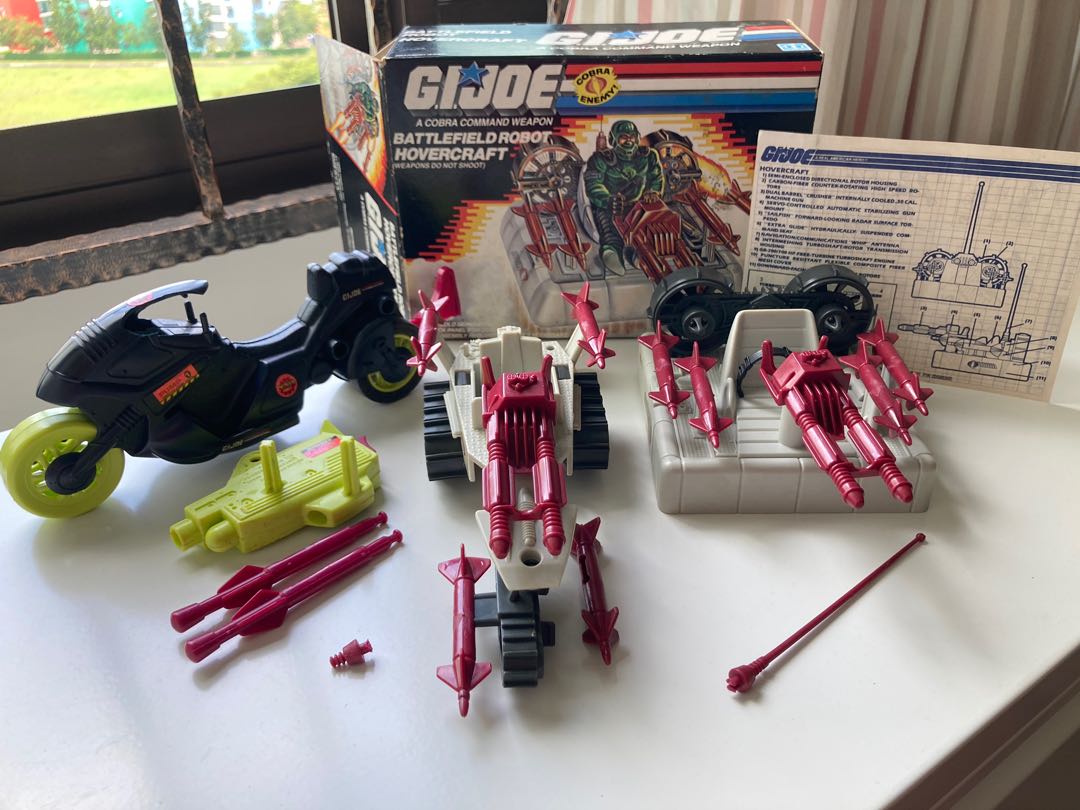 Hasbro GI JOE 1989 Battlefield Robot Devastator & Hovercraft & 1993 ...