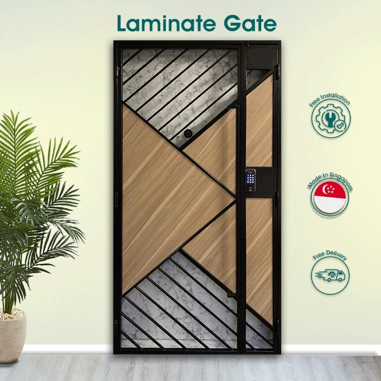 HDB/BTO/Condo Gate Designs-Laminate Gate., Furniture & Home Living ...