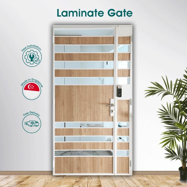 HDB/BTO/Condo Gate Designs-Laminate Gate., Furniture & Home Living ...