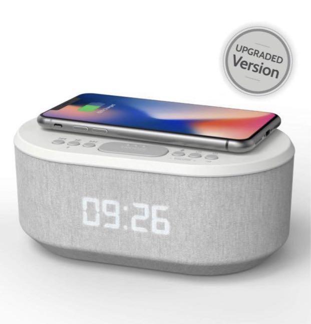 IBOX DAWN Alarm Clock with Wireless Charging, Furniture & Home Living ...