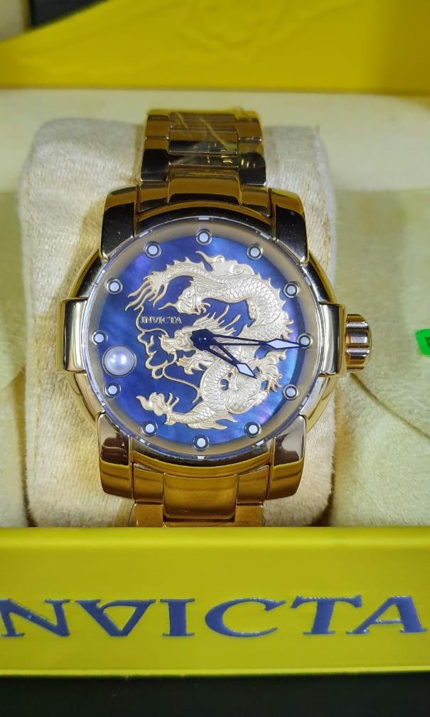 Invicta Speedway Gold Dragon Automatic, Men's Fashion, Watches ...