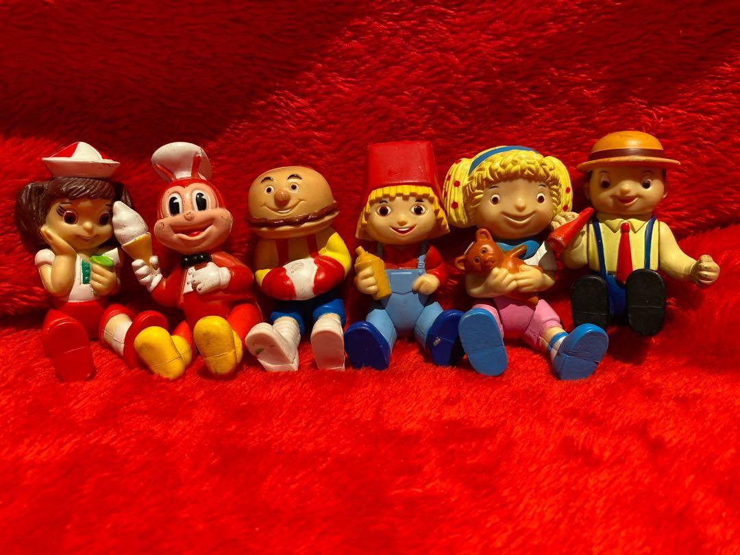 Jollibee Vintage Set 6pcs Toy Figure Collectible 3” Articulated Legs ...