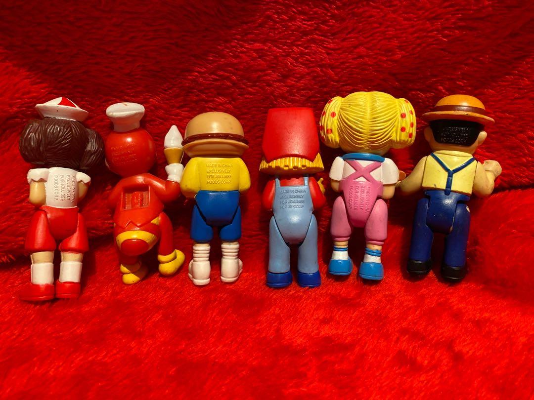Jollibee Vintage Set 6pcs Toy Figure Collectible 3” Articulated Legs ...
