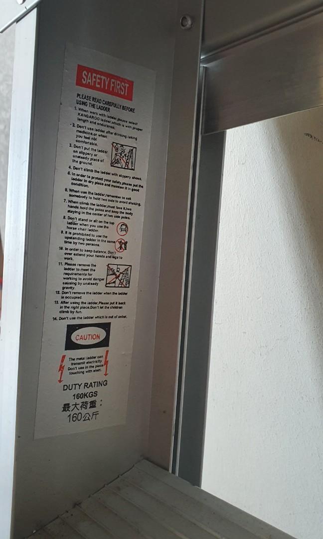 Kangaroo Alum Step ladder, Furniture & Home Living, Home Improvement ...