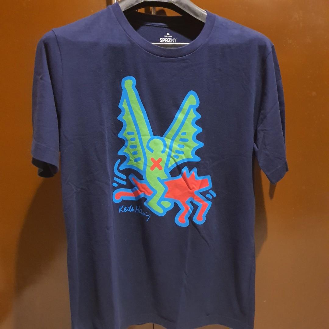 Keith Haring x Uniqlo Collab Shirts, Men's Fashion, Tops & Sets ...