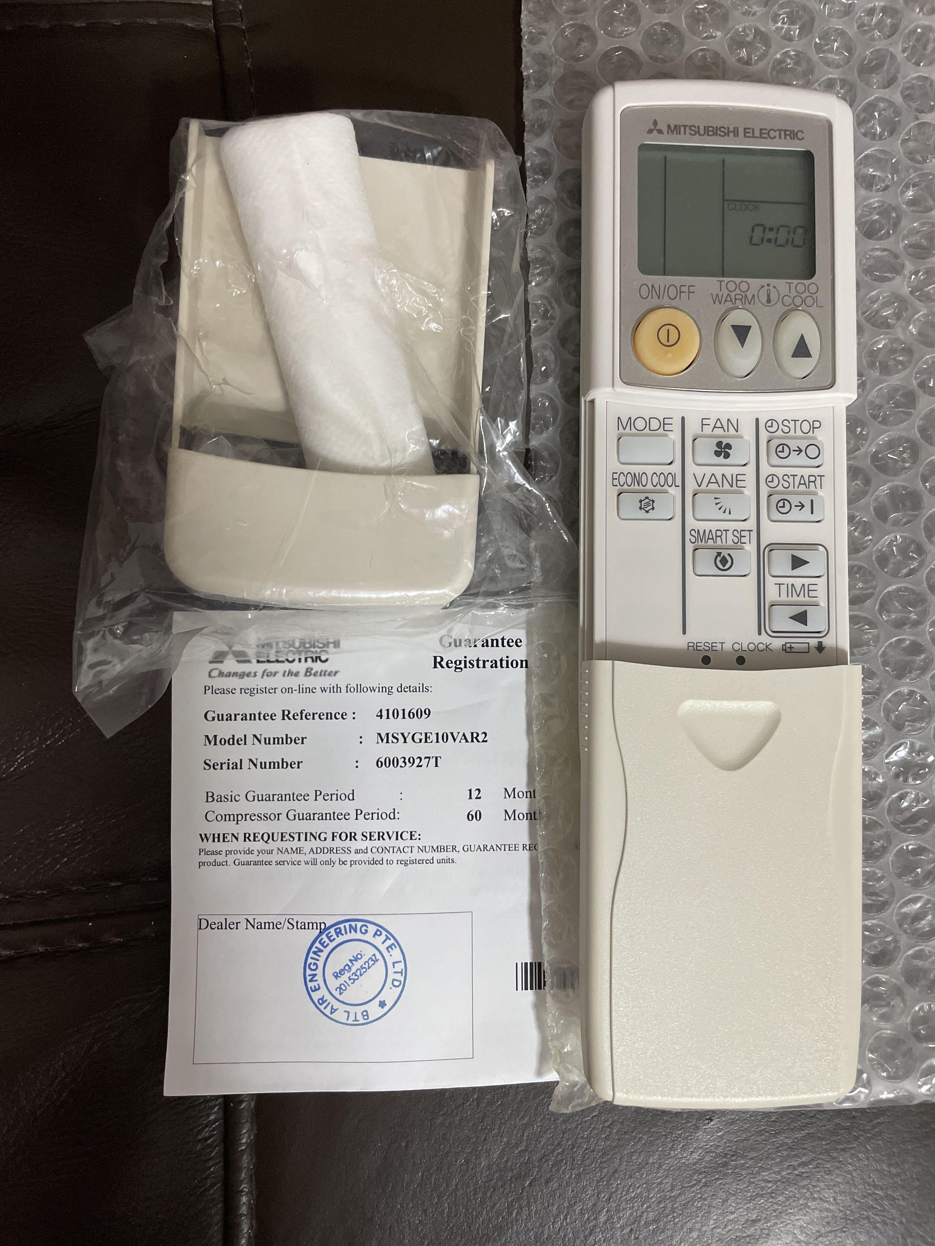 Mitsubishi electric starmax original air con remote control KM09G, TV ...