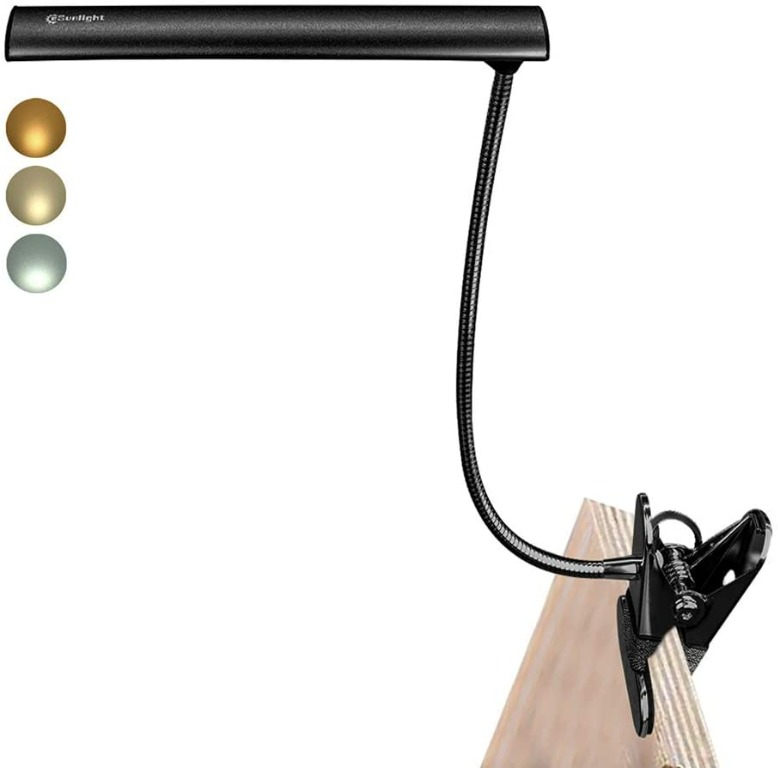 N10 CeSunlight LED Clip on Desk Lamp, Bed Headboard Light with Clamp ...