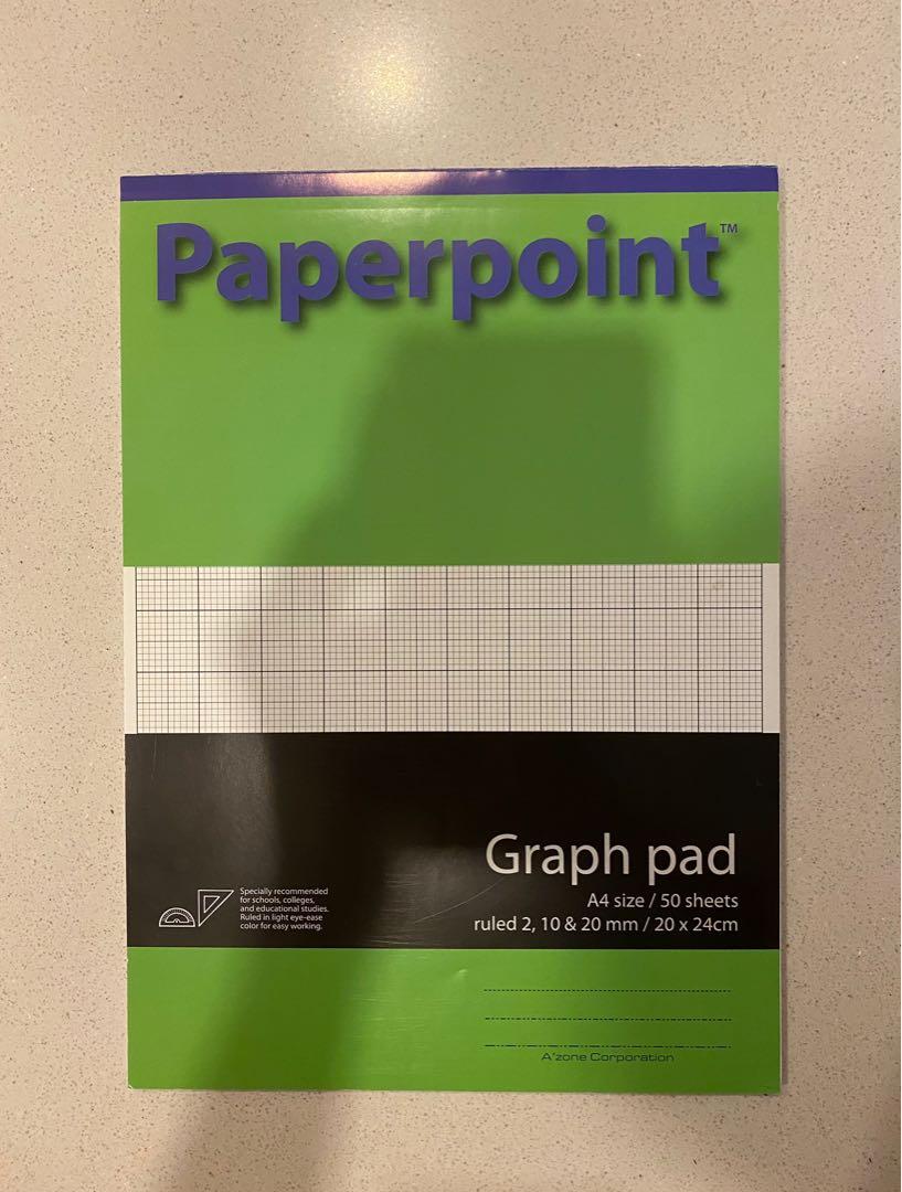 paperpoint graph paper (40 sheets), Hobbies & Toys, Stationery & Craft ...