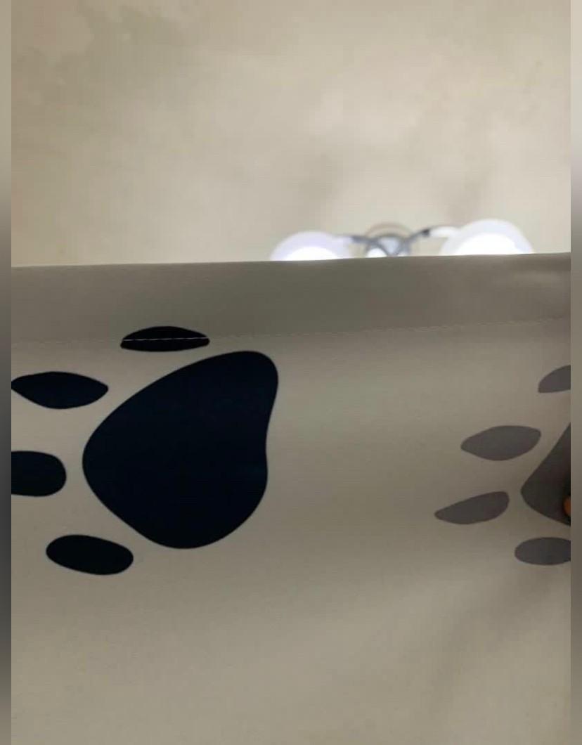 Paw Prints Window Blind Curtain, Furniture & Home Living, Home Decor ...