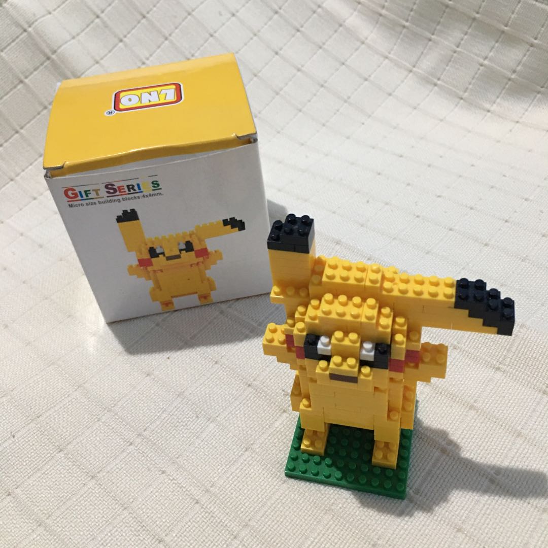 Pikachu Micro Block Collectible, Hobbies & Toys, Toys & Games on Carousell