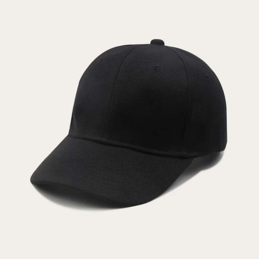 Plain Baseball Cap in Black, Men's Fashion, Watches & Accessories, Caps ...