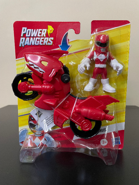Playskool Heroes Mighty Morphin Power Rangers Red Ranger Shark Cycle ...