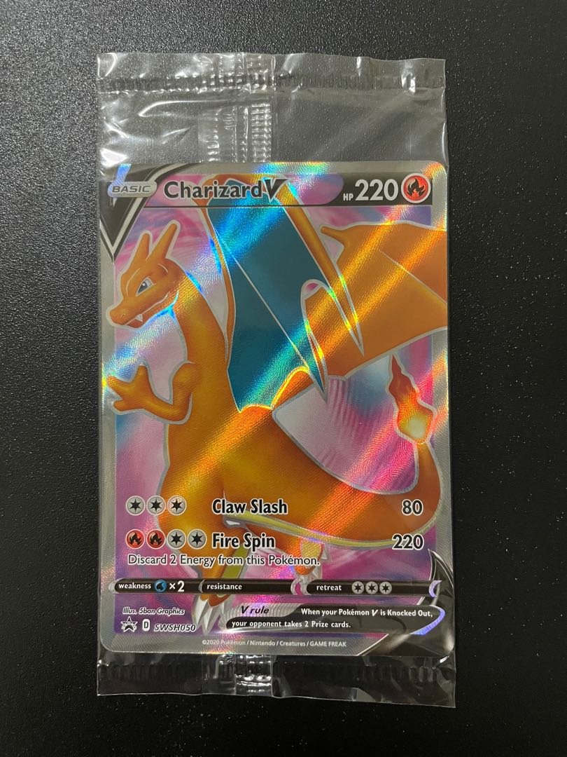 Pokemon TCG Charizard V promo Champion path Pokemon card, Hobbies ...